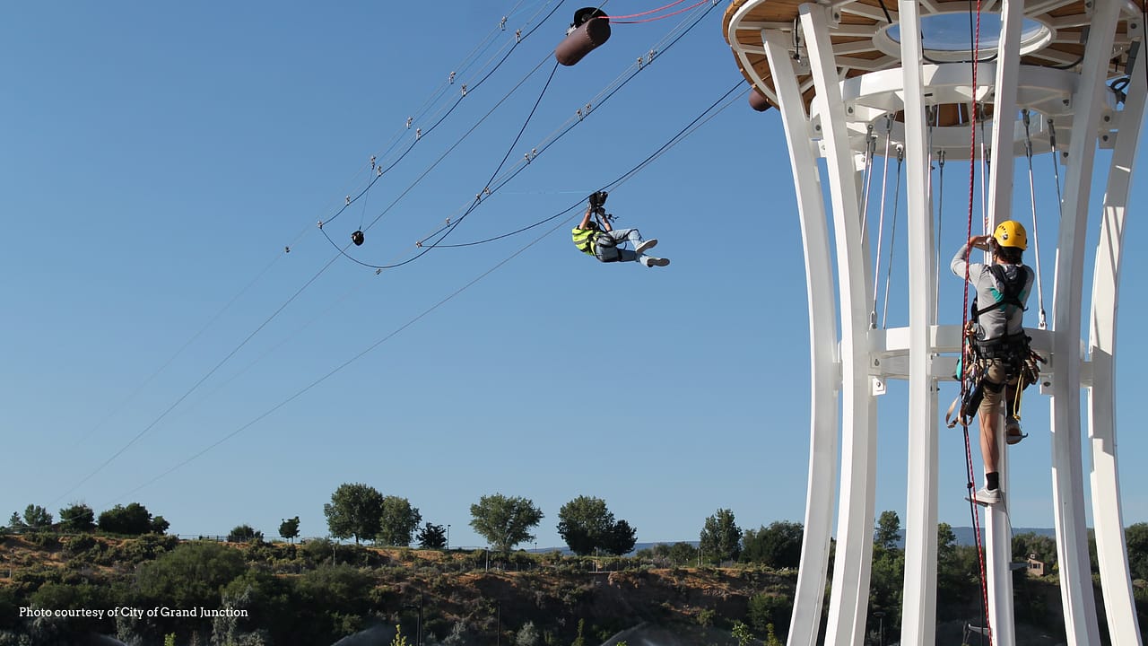 New Zipline Opens in Grand Junction—Celebrating the Riverfront's ...